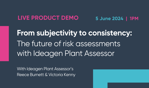 Industry leading machine risk assessment | Ideagen Plant Assessor